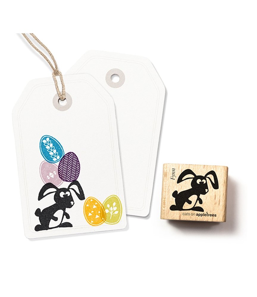 Stempel Hase Fynn - cats on appletrees