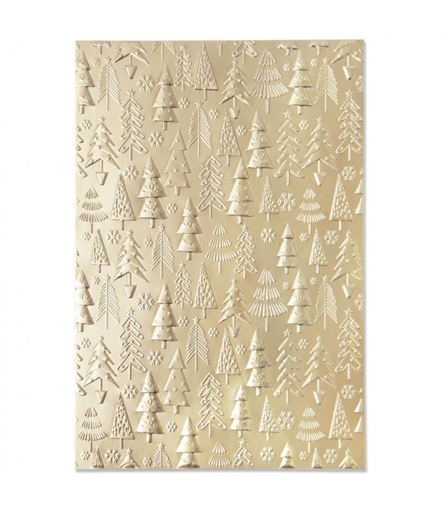 3-D Embossing Folder Christmas Tree Pattern - Sizzix