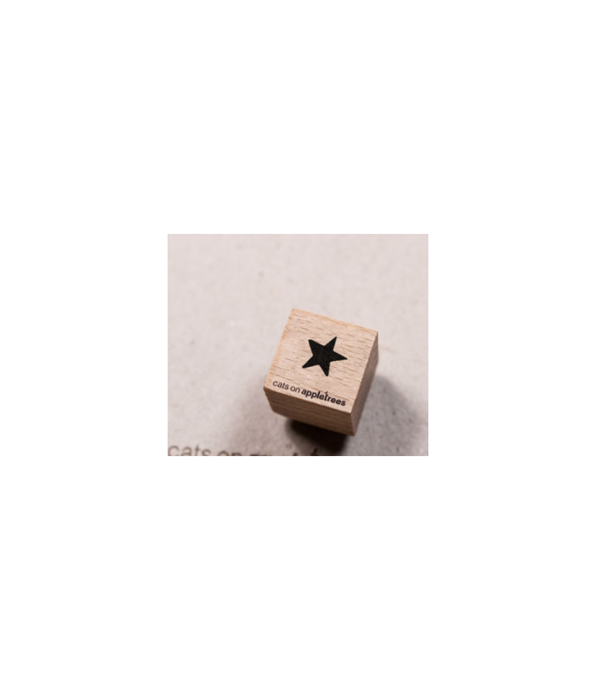 Ministempel Stern - cats on appletrees