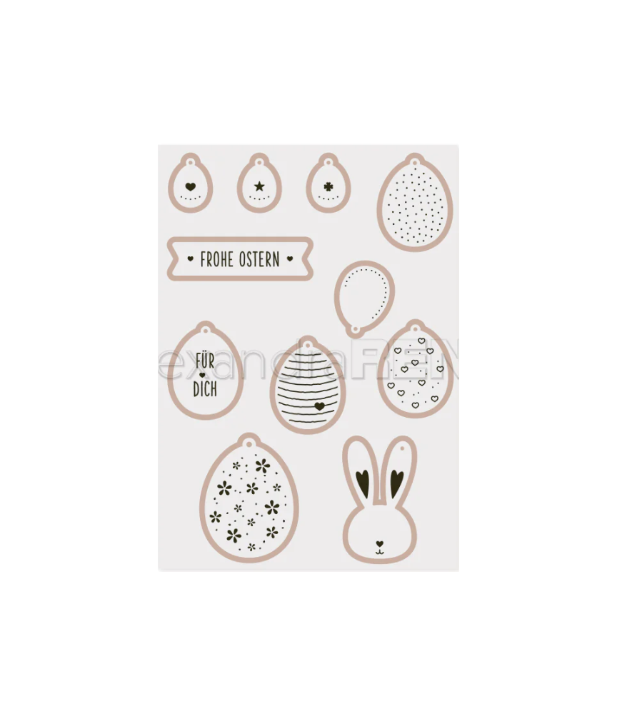 Cut and emboss folder for Easter eggs - Alexandra Renke
